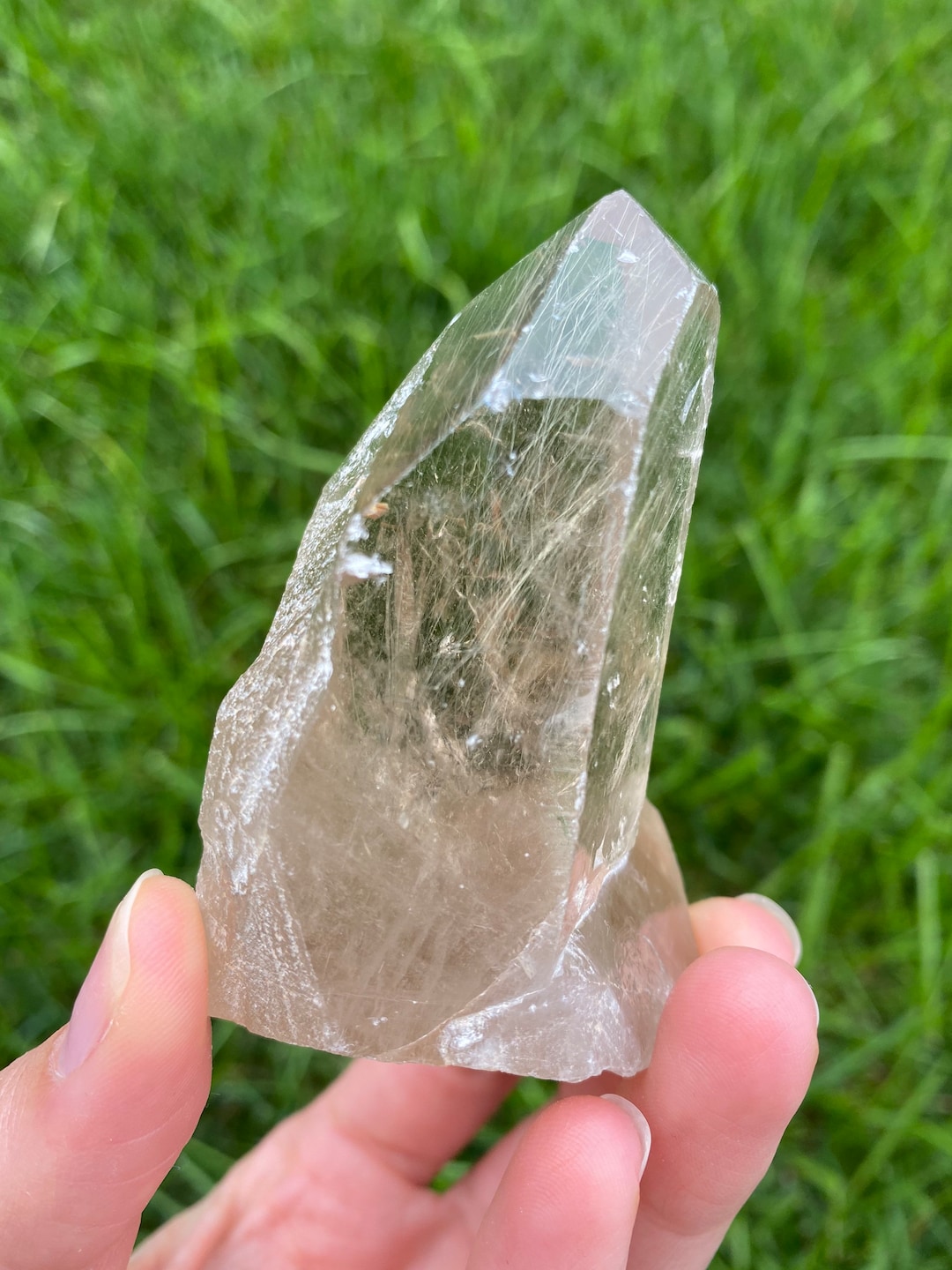 Gold Rutiled Quartz Raw Point From Brazil | RARE Rutilated Quartz ...