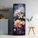Floral Fridge Wrap, Realistic Floral Decor, Refrigerator Wild Flower ...