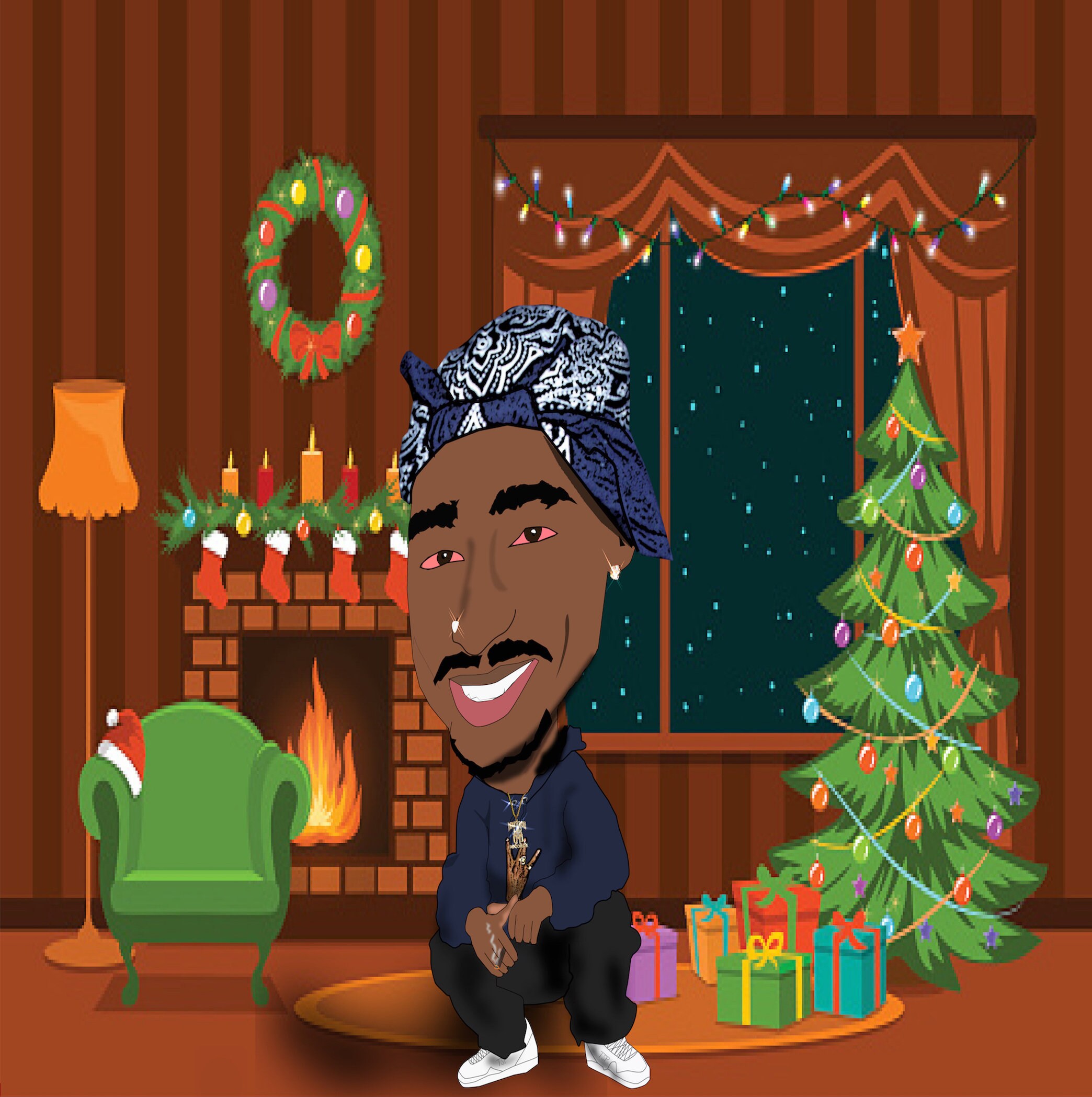 Tupac/ Tupac shirt / Tupac christmas shirt / Tupac gift / 2pac | Etsy