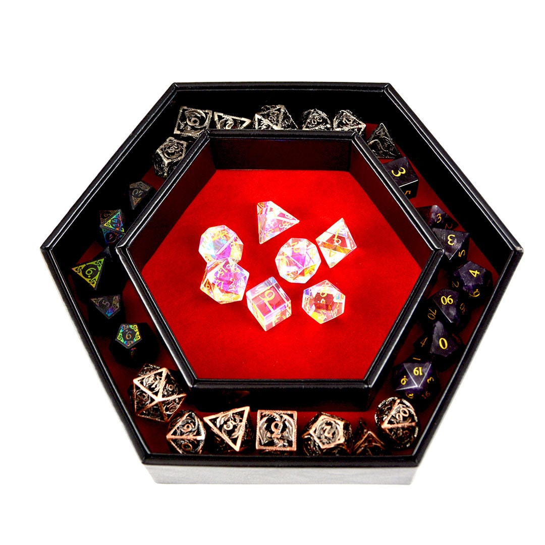 Hexagon Box of Everything Dice Tray and Storage Vault - Etsy UK