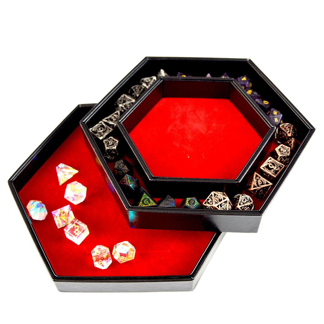 Hexagon Box of Everything Dice Tray and Storage Vault - Etsy UK