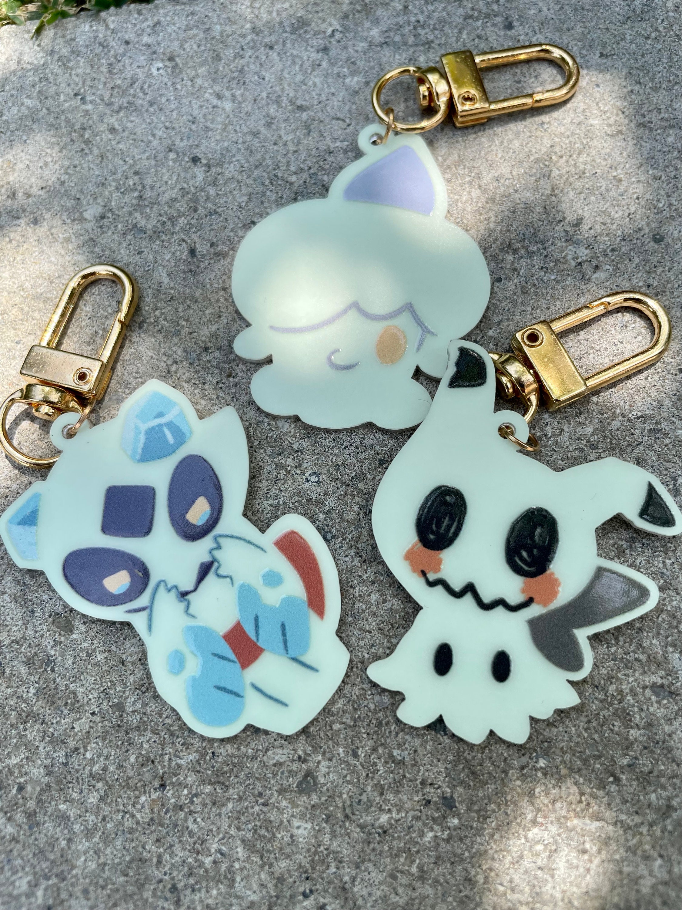 Litwick Froslass Mimikyu Glow in the Dark Pokemon Charms - Etsy