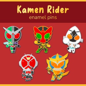 Kamen Rider Enamel Pin - W, OOO, Fourze, Wizard, Gaim - Etsy