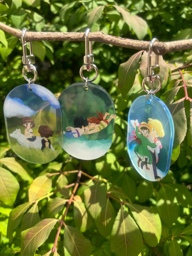 Ghibli Inspired Charms - Howl's Moving Castle, Spirited Away, Princess ...