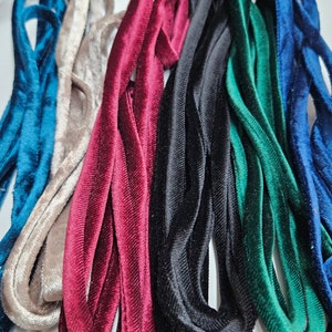 10-20yards Stretch Velvet Fabric Cord/hollow Velvet Cord - Etsy