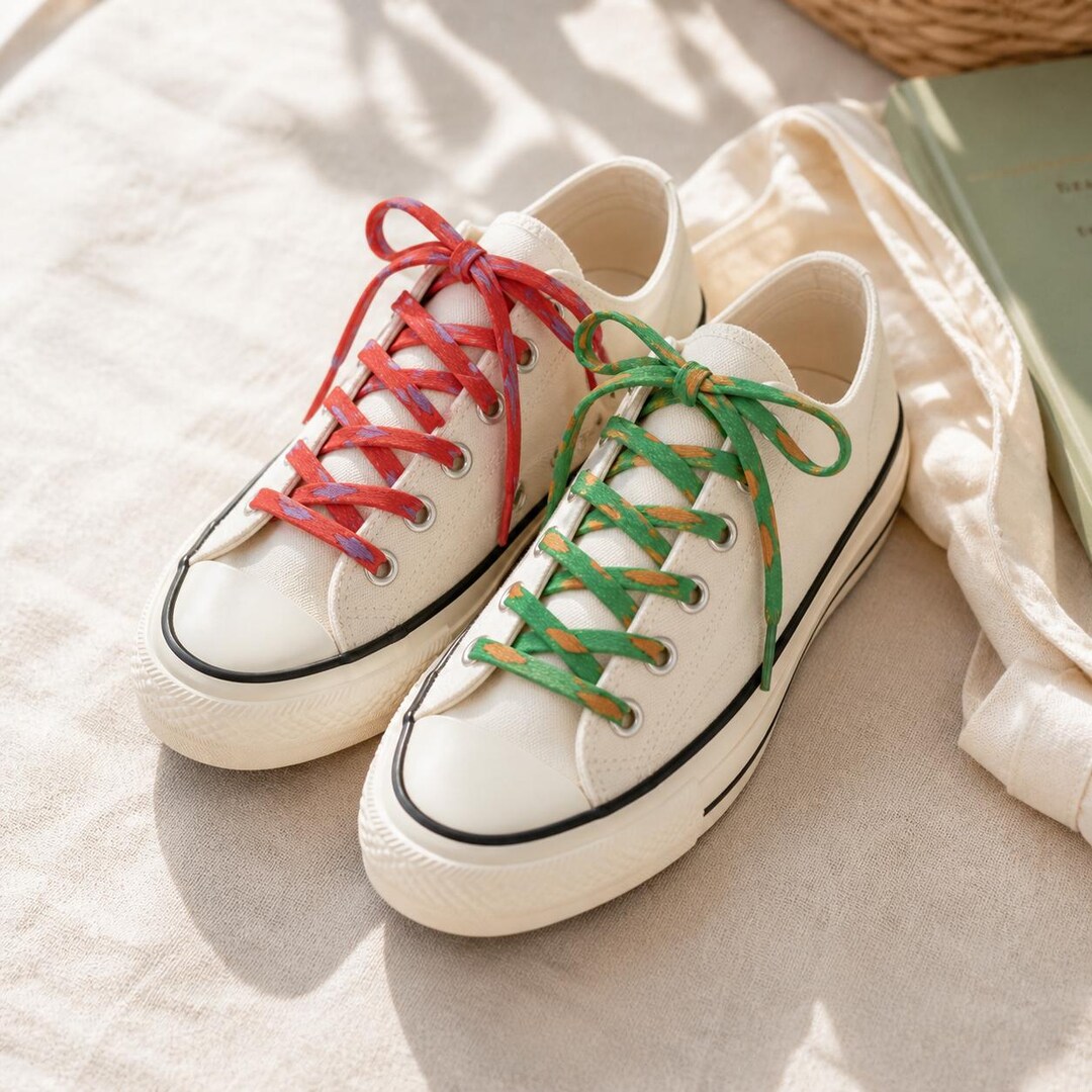 Fabric Shoelaces, Soft Pattern Shoe Laces, Lightweight Sneakers Lace ...
