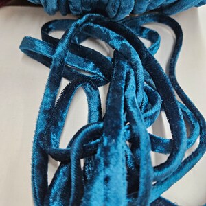 10-20YARDS Stretch Velvet Fabric Cord/hollow Velvet Cord - Etsy