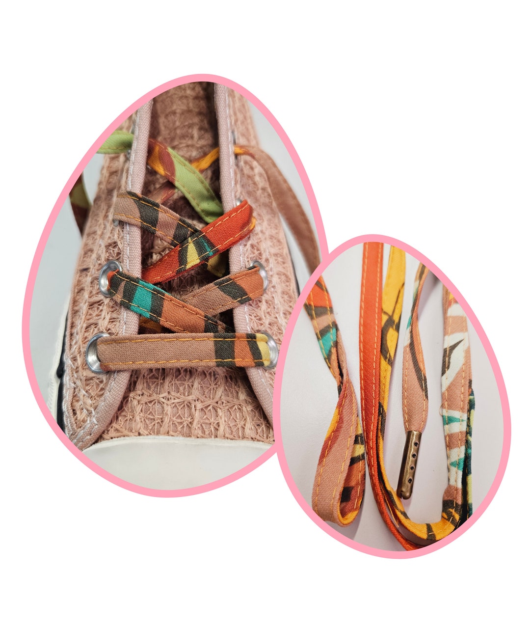 Handmade Fabric Shoelaces - Etsy