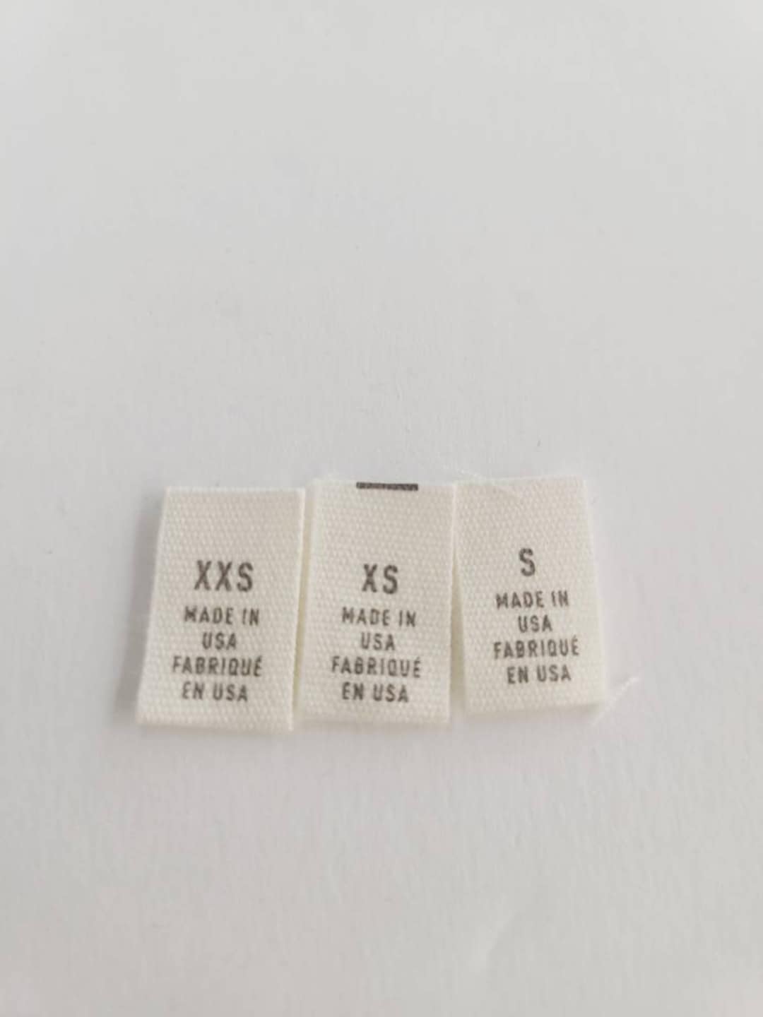 50-100pcs Printed Size Labels Xxs-xl - Etsy