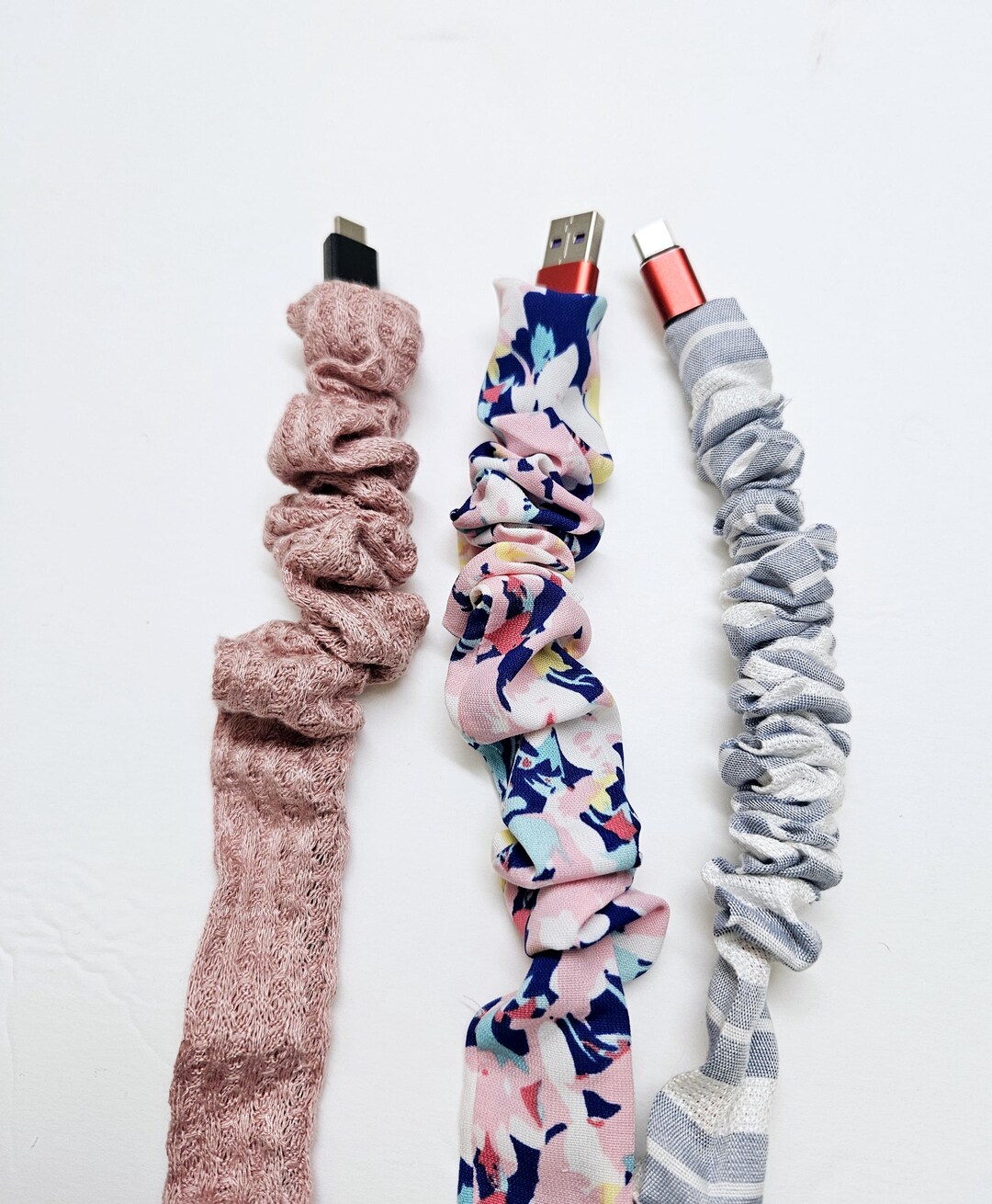 Handmade Slip-on Cord Cover, Cable Cover, Fabric Chain Cord Sleeve ...