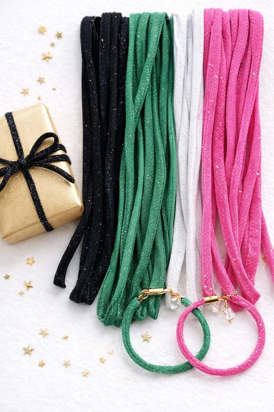 Glitter Fabric Cords for Gift Wrapping ,jewelry Making | Decorative ...