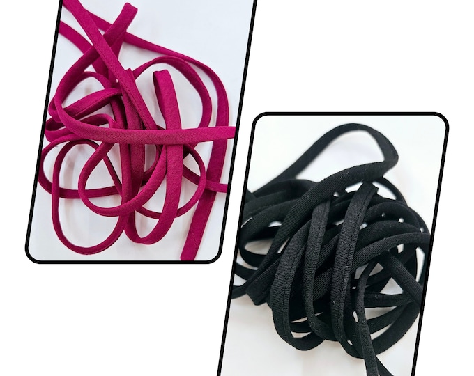 Spaghetti Strap Satin Cord Tubular Strap Flat Trim String Non Stretch ...