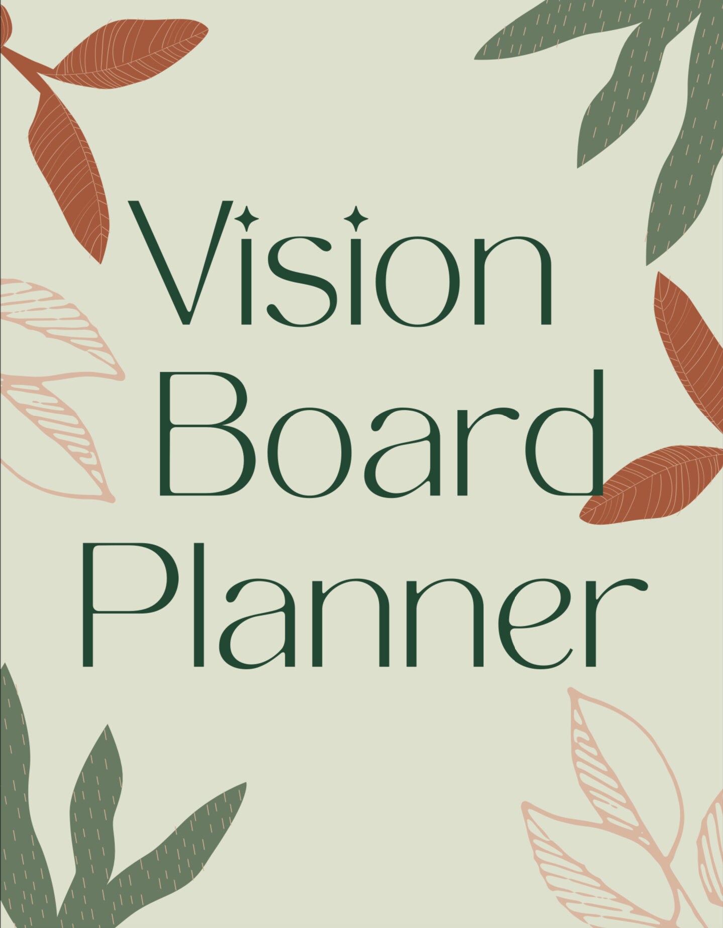 Vision Board Planner, Digital Vision Board, Self Focus, Vision Board ...