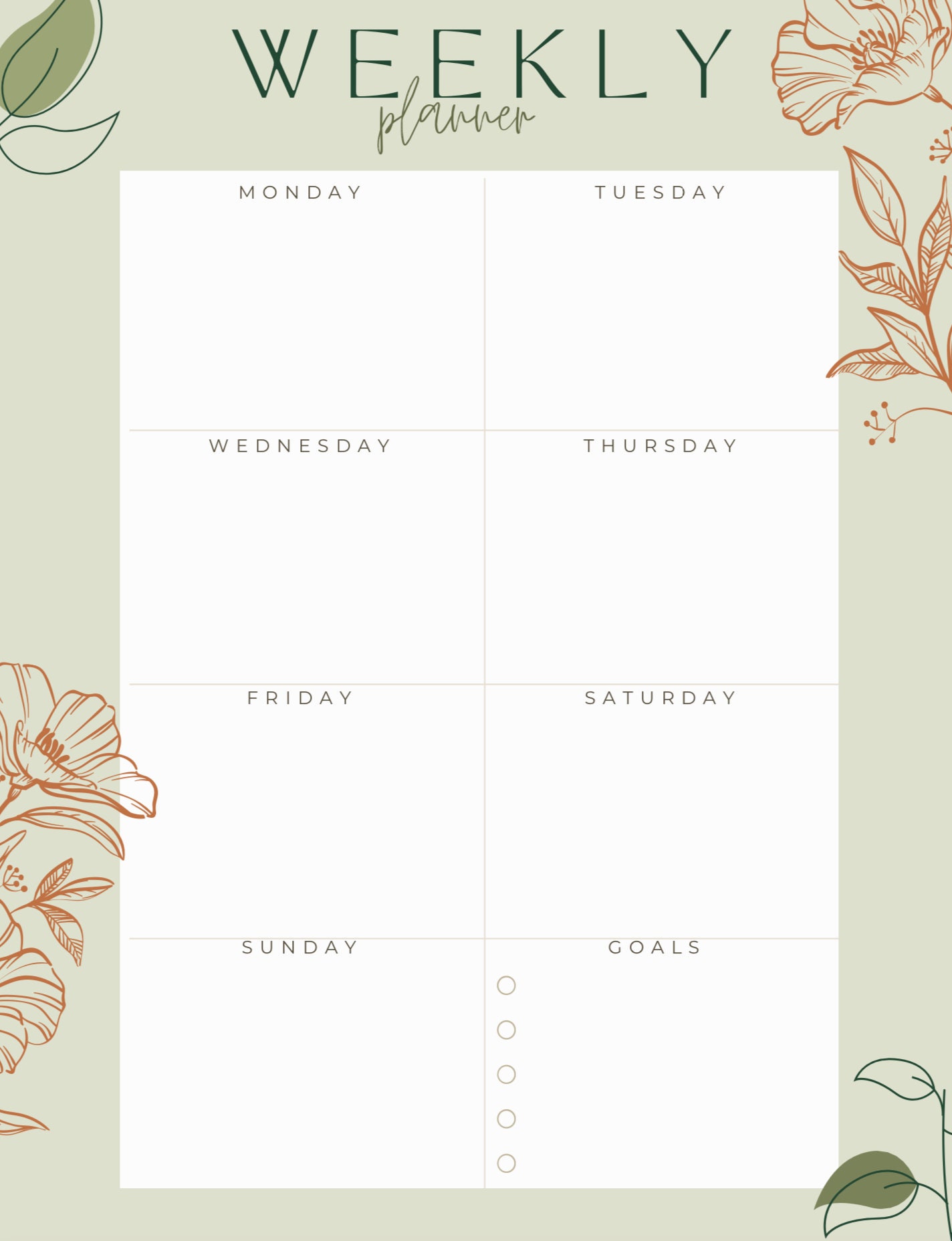 Vision Board Planner, Digital Vision Board, Self Focus, Vision Board ...