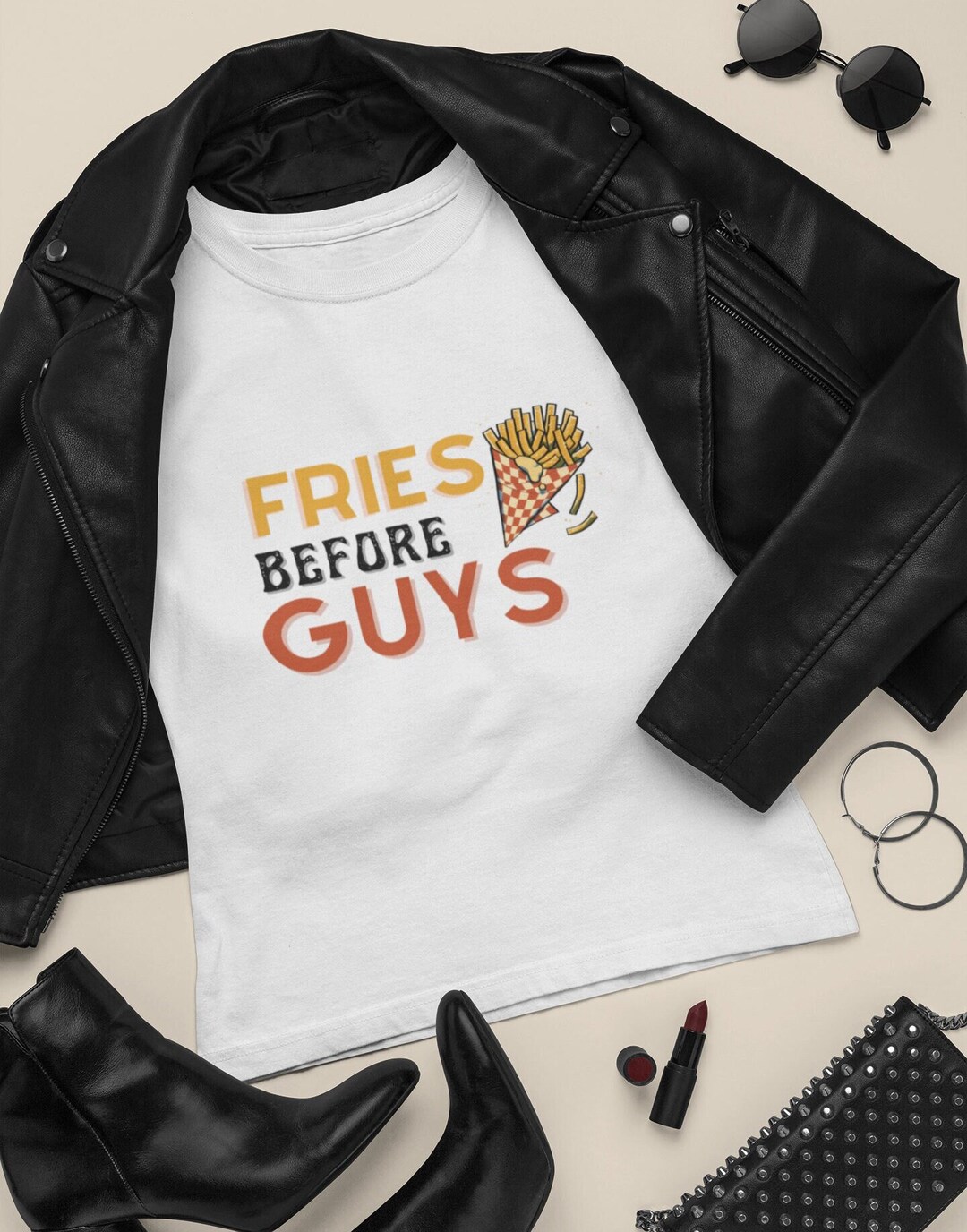 Fries Before Guys Tshirt French Fries Shirt, Funny Shirt, Valentines ...