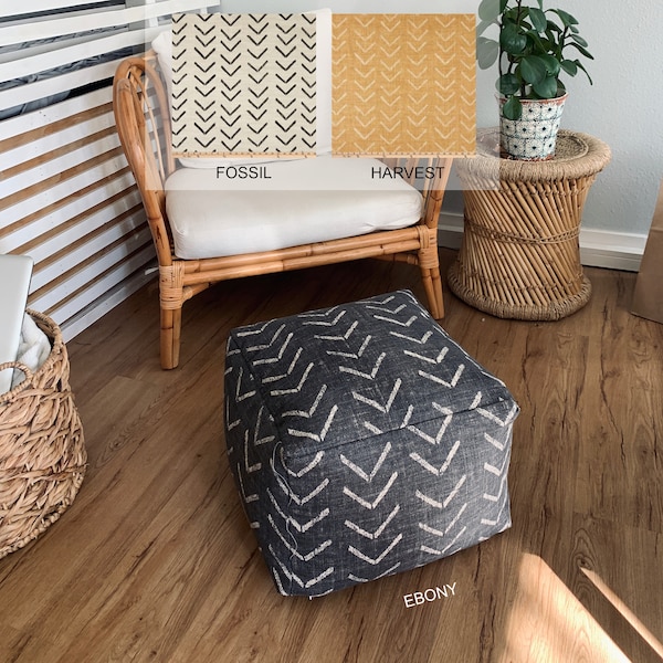 Boho Ottoman Pouf - Etsy