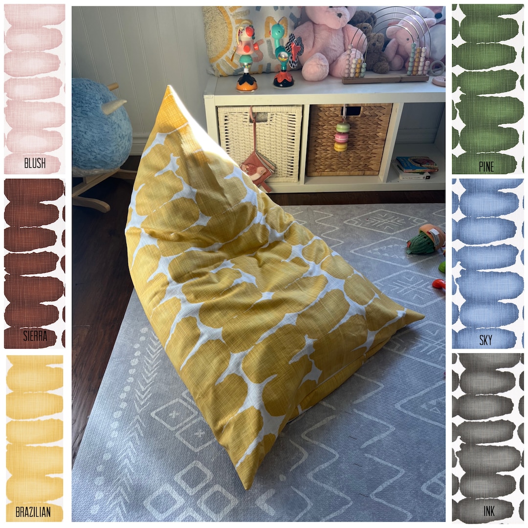 Triangle Bean Bag Chair COVER: Kids Room Decor (18x26”) - Etsy