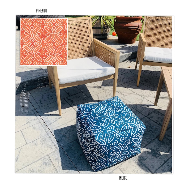 Navy Blue Pouf - Etsy