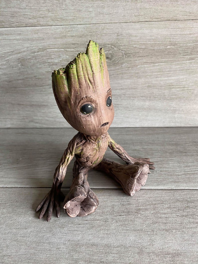 Baby Groot Desk Decor: Guardians of the Galaxy | Etsy