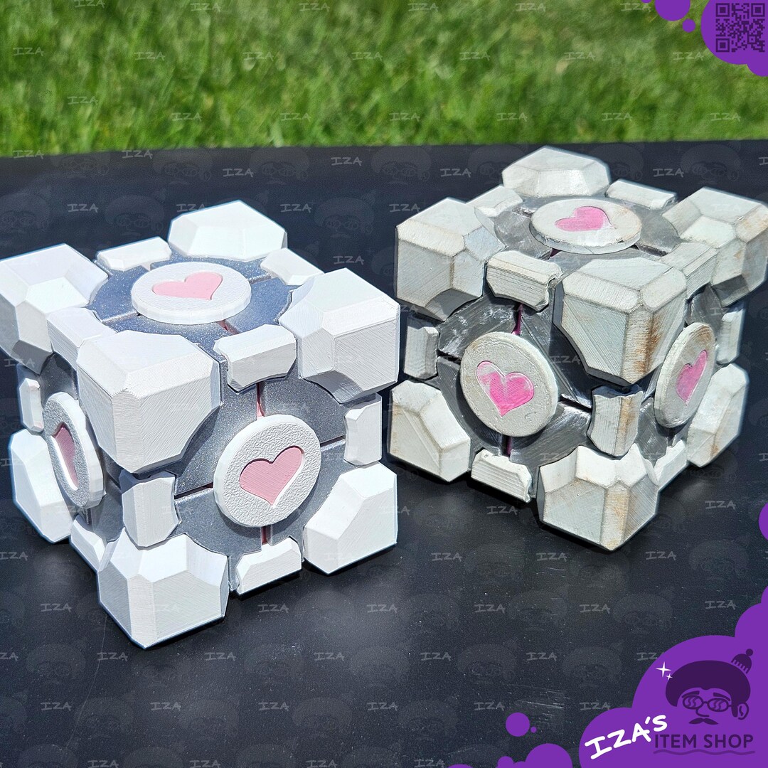 Aperture Science Weighted Companion Cube - Etsy
