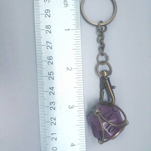 Bronze Keyring, Removable Caged D20 Keychain, TTRPG Accessories ...