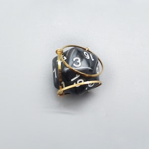 Removable D20 Cage Keychain Gold Metal Keyring DND Dice RPG - Etsy