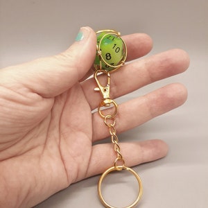 Removable D20 Cage Keychain Gold Metal Keyring DND Dice RPG - Etsy