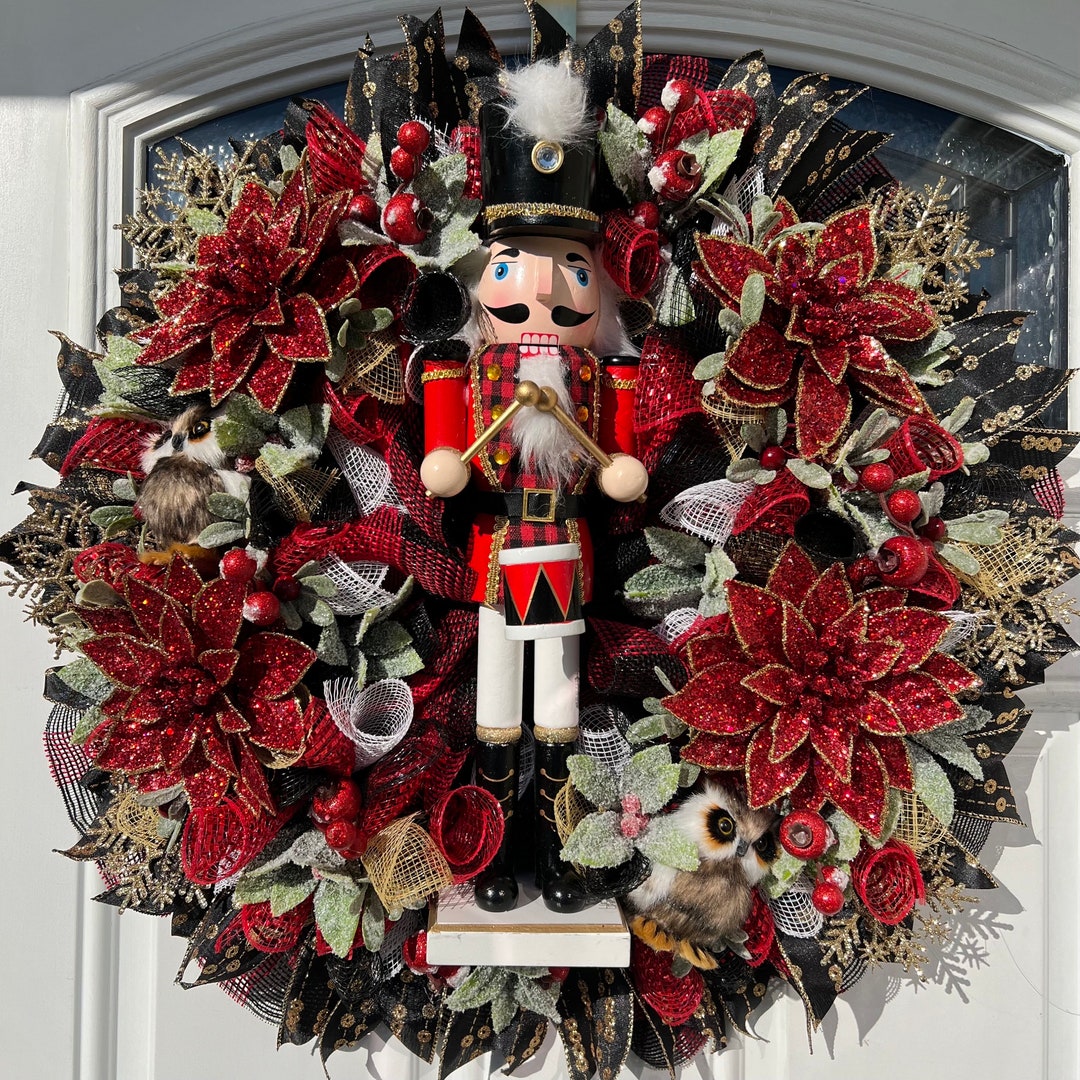 Christmas Wreath, Nutcracker Wreath, Christmas Wreaths, Christmas Decor ...