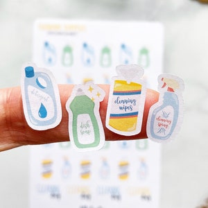 Cleaning Stickers Cleaning Day Stickers Reminder Stickers - Etsy