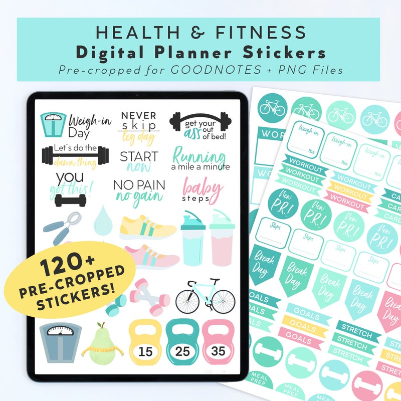 Fitness Stickers - Etsy