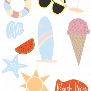 Endless Summer Digital Planner Stickers | Goodnotes Stickers | Digital ...