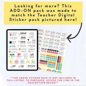 Teacher Digital Stickers - ADD ONS | Holiday Digital Stickers ...