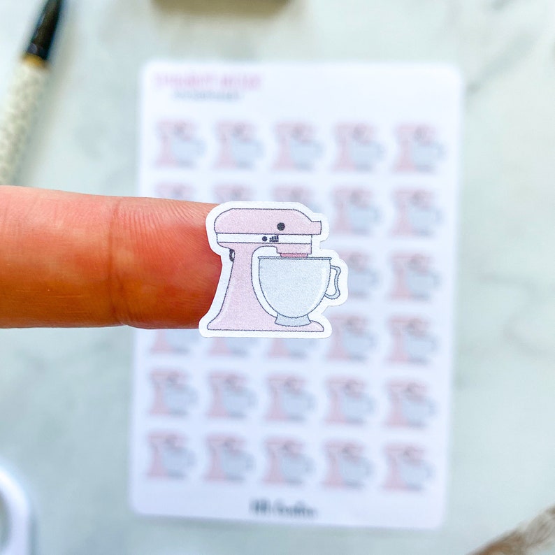 Standing Mixer Stickers Cooking Stickers Baking Stickers - Etsy