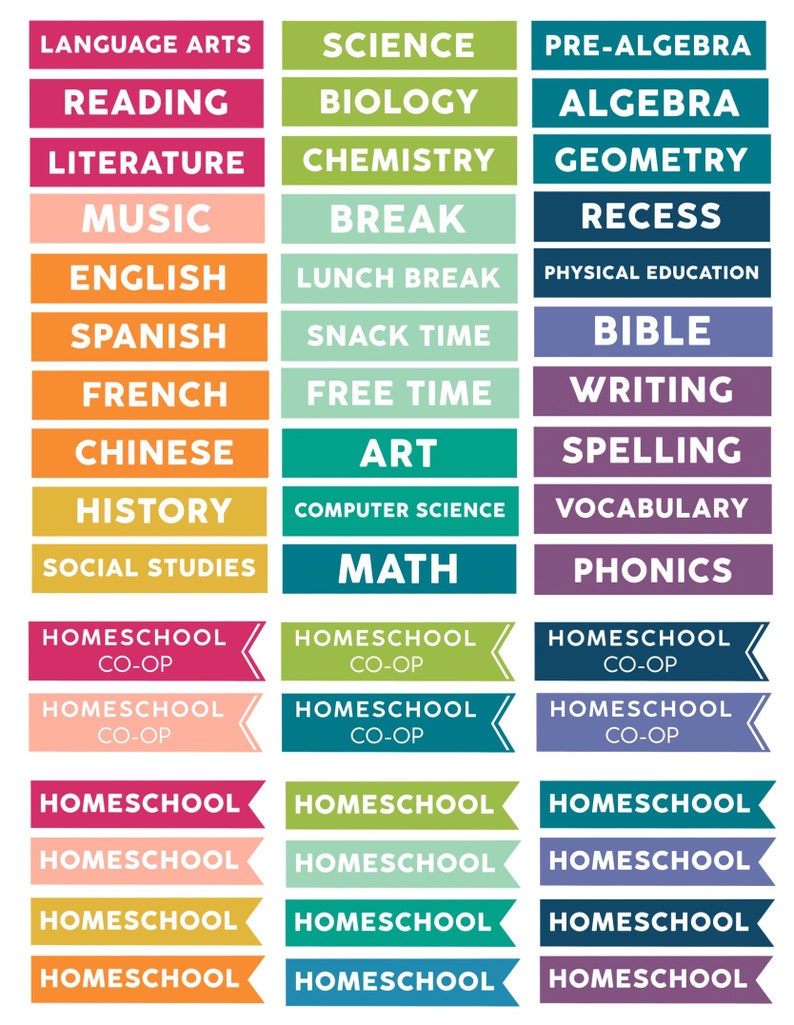 Homeschool Digital Stickers for Parents and Teachers Teacher - Etsy