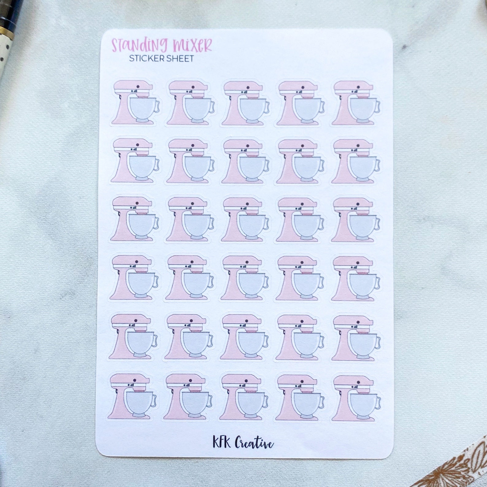 Standing Mixer Stickers Cooking Stickers Baking Stickers - Etsy