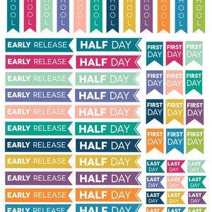 60 Functional School Schedule Digital Planner Stickers | Teacher ...