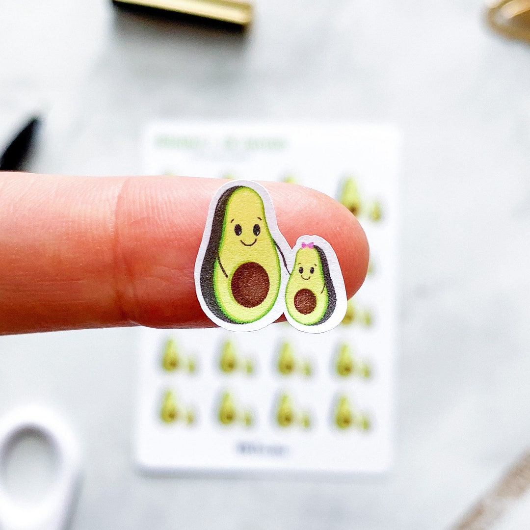Mommy and Me Avocado Stickers Baby Stickers Avocado - Etsy