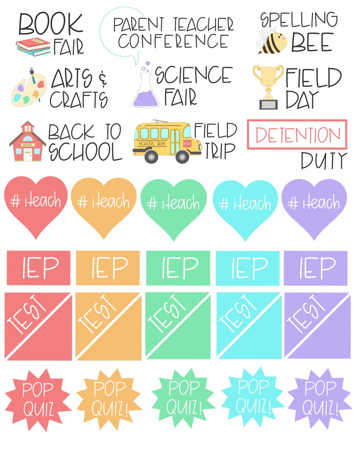 100+ Teacher Digital Stickers - Version 2 | Back to School Stickers ...