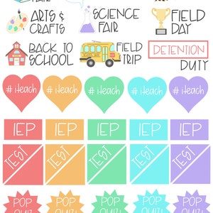 100+ Teacher Digital Stickers - Version 2 | Back to School Stickers ...