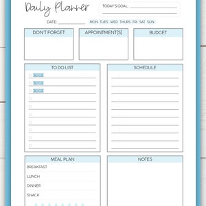 Digital Daily Planning Notepad | Goodnotes Notebook | Digital Daily ...