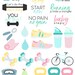 120+ Fitness Digital Stickers | Goodnotes Stickers | Digital Planner ...