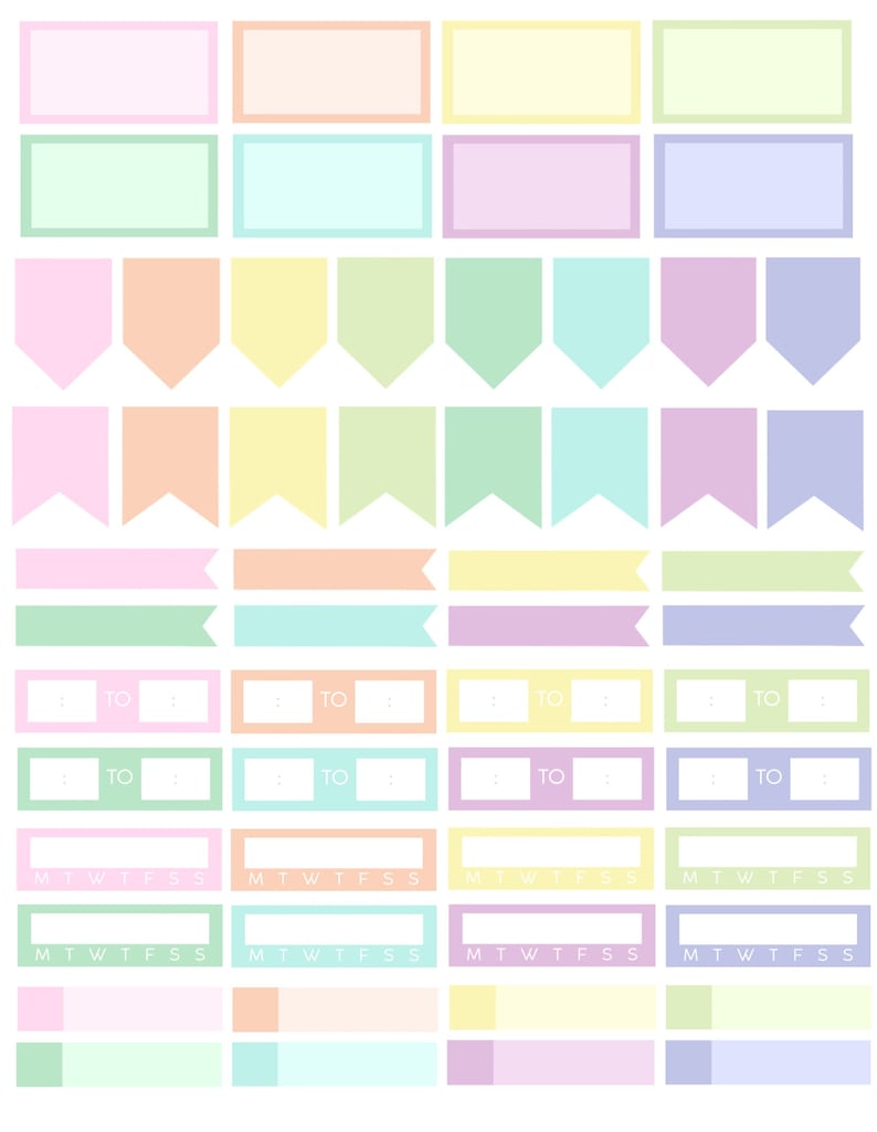 150+ Functional Pastel Digital Stickers | Functional Stickers | Digital ...