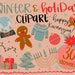 Holiday Clipart Winter Clipart Christmas Clipart Cute Hand Drawn ...