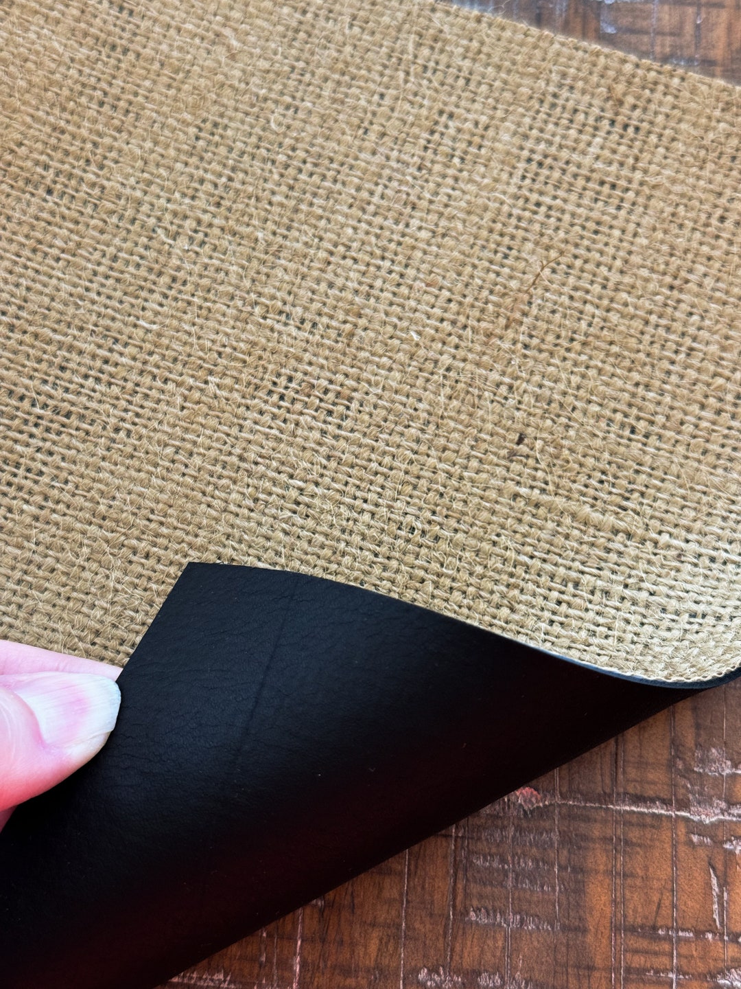 Leather Backed 8x10 Natural Oat Burlap Sheets - Etsy