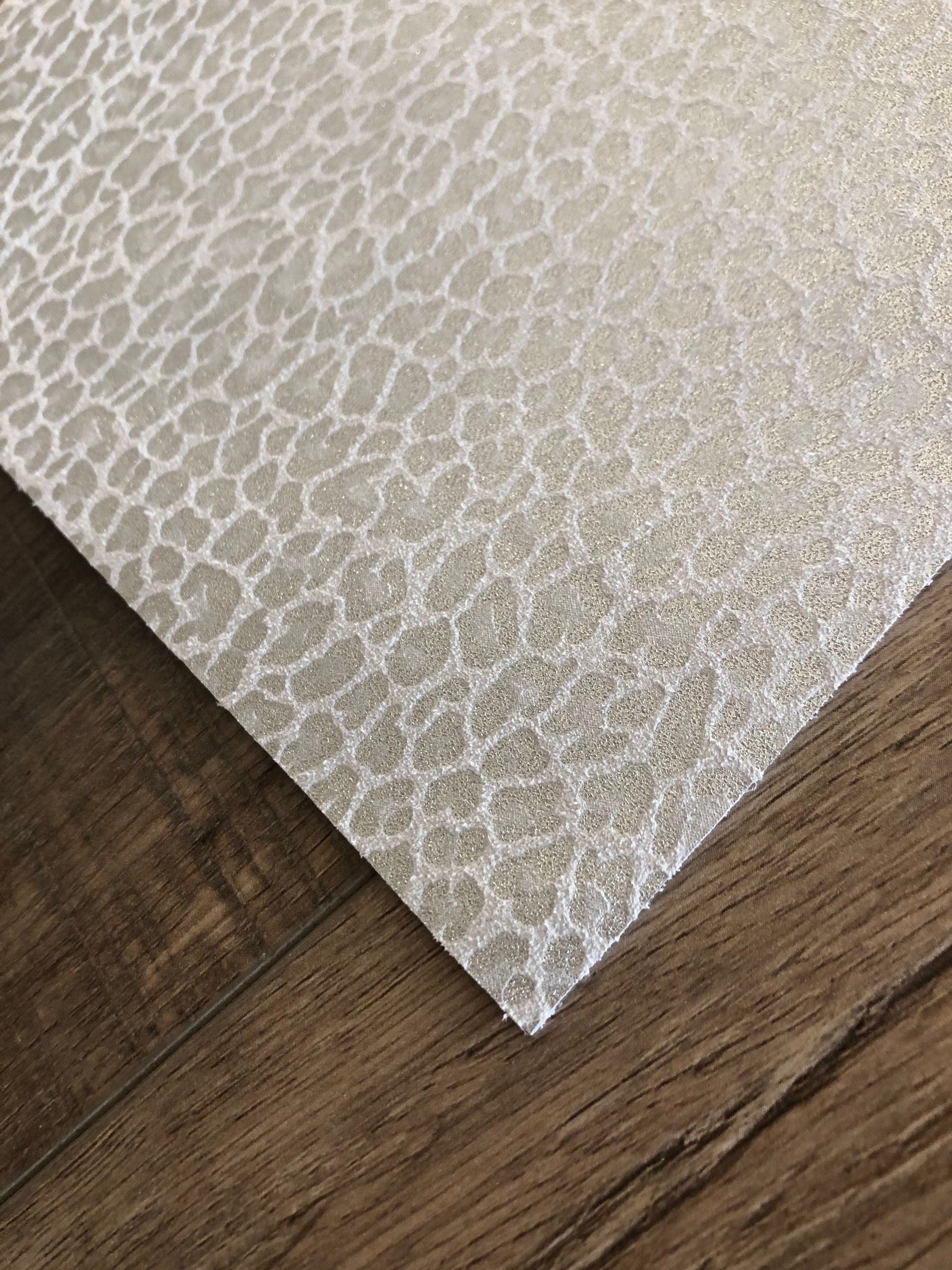 Metallic Silver Leopard 8x10 Genuine Suede Sheets for | Etsy