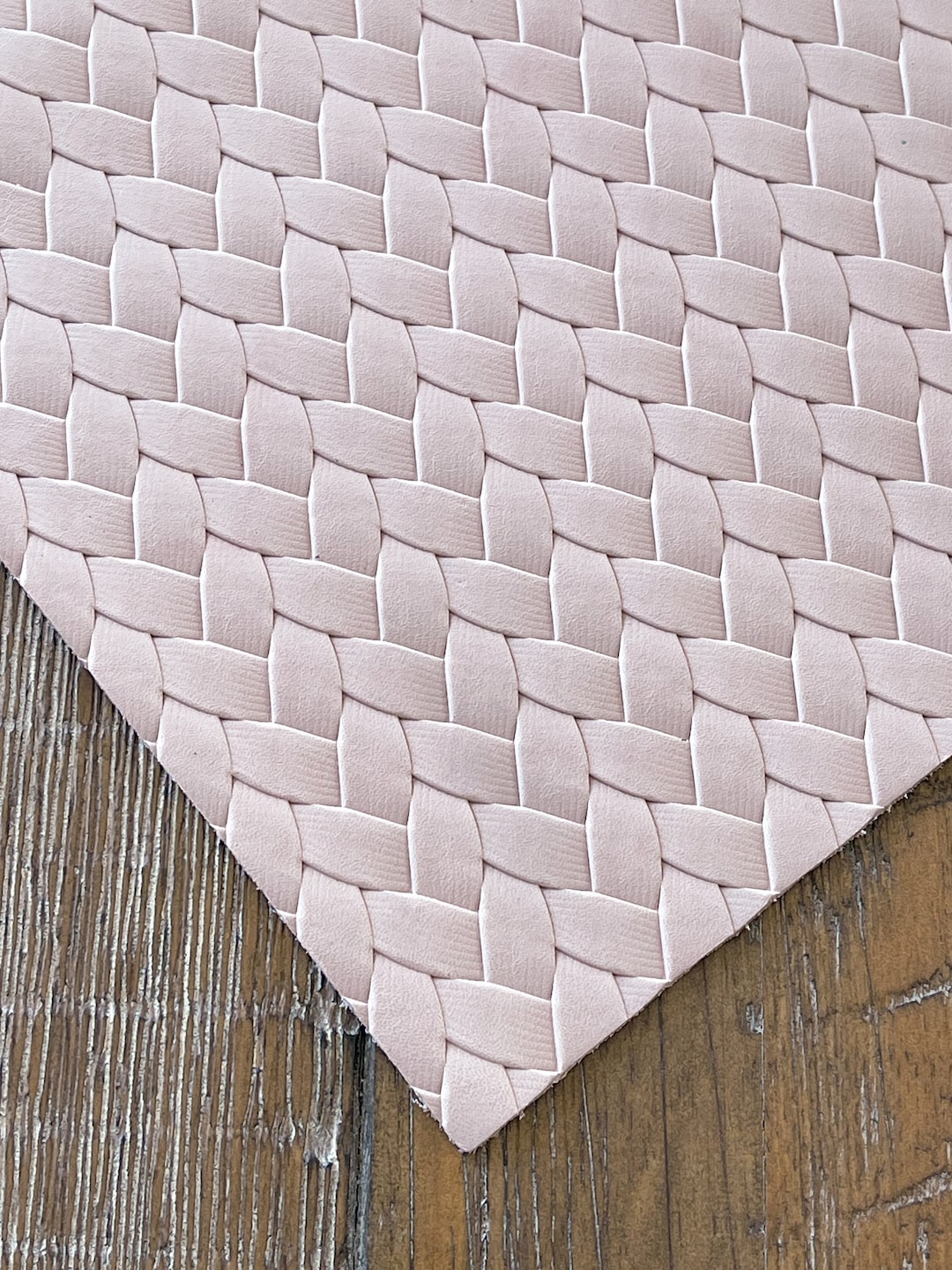 Blushing Ivory Boxed Braid 6x12 Embossed Genuine Leather Sheets - Etsy