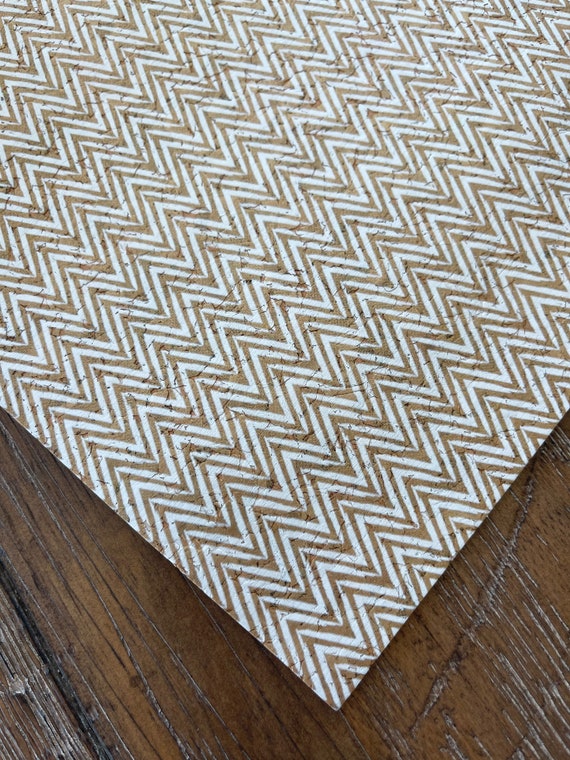 Greek Goddess Thin Chevron 8x10 on Natural Leather Backed Cork - Etsy