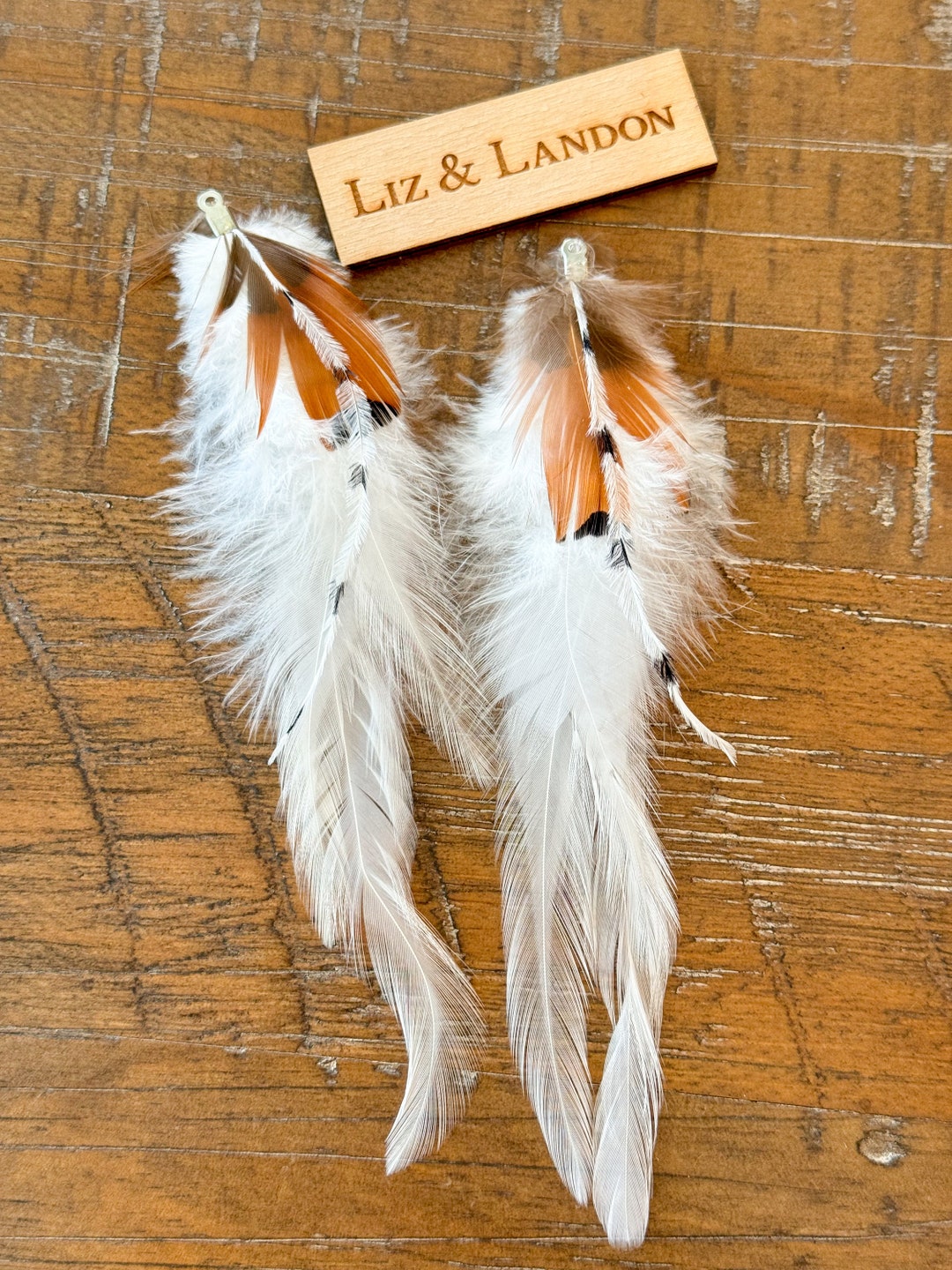 Native White Feather Tassels (1pair) - Etsy