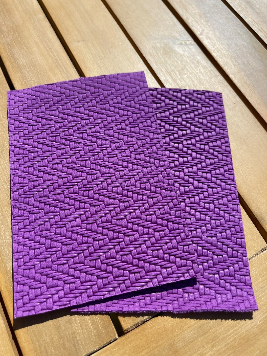 Amethyst Summer Knit 4x6 Genuine Leather Sheets - Etsy