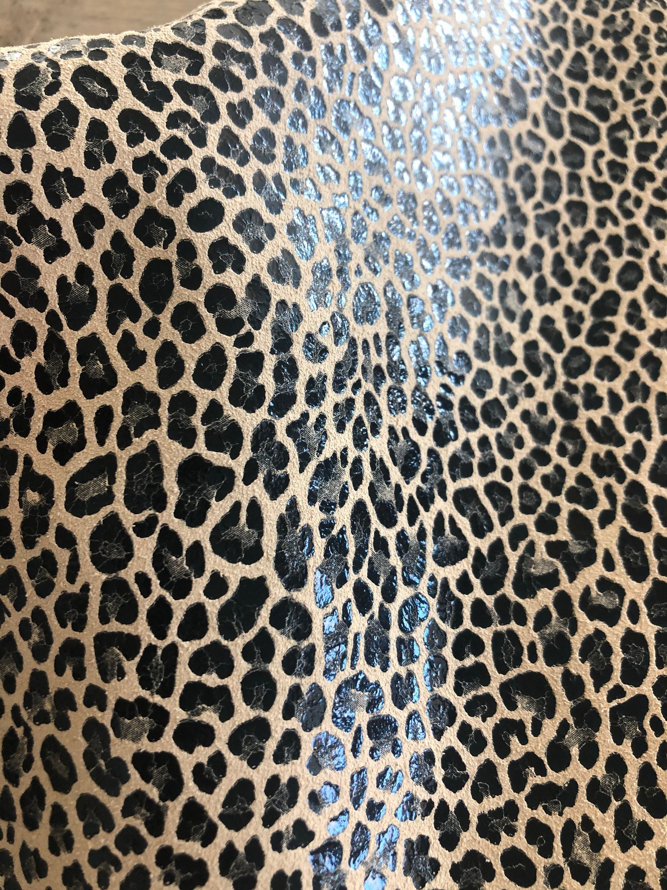 Capri Leopard 8x10 Genuine Leather Suede Sheets for - Etsy